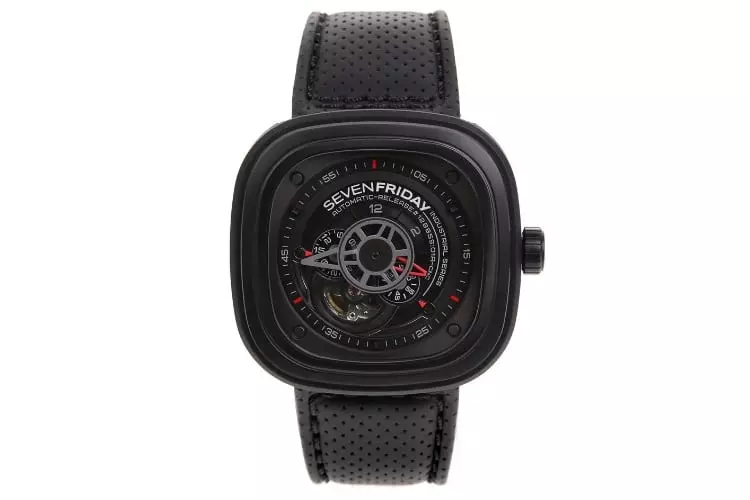 sevenfriday men p3 1 racer japanskt svart úr