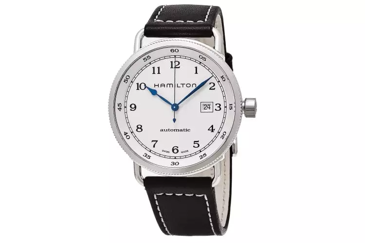 hamilton txiv neej h77715553 khaki navy dawb dial