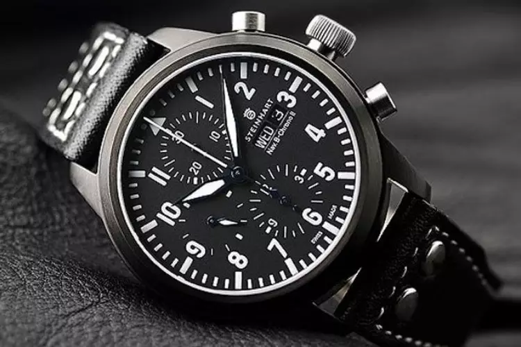 steinhart nav b chrono ii black special edition