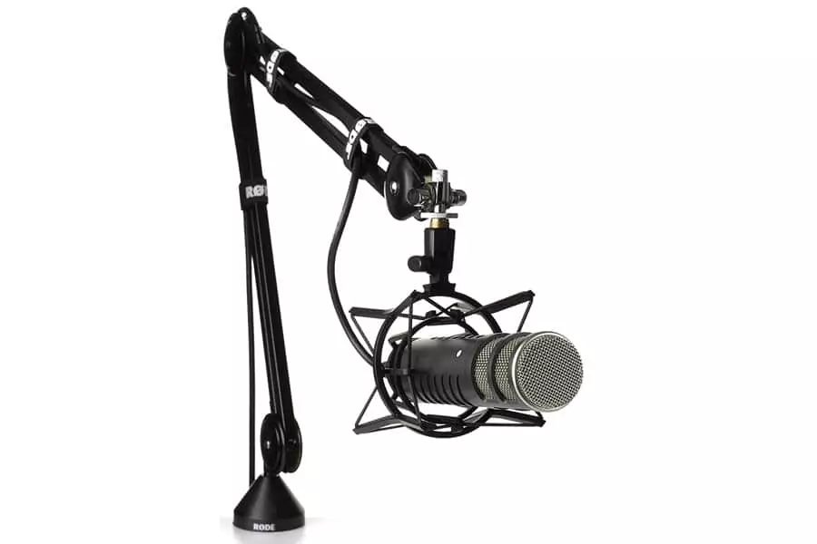 Configurare Ninja Fortnite Rode PSA1 Braț pentru microfon de studio cu suport pivotant