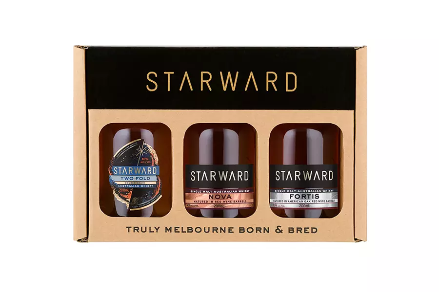 Starward Australian Whisky Degustatioun Cadeau Pack Chrëschtdag Cadeau Guide