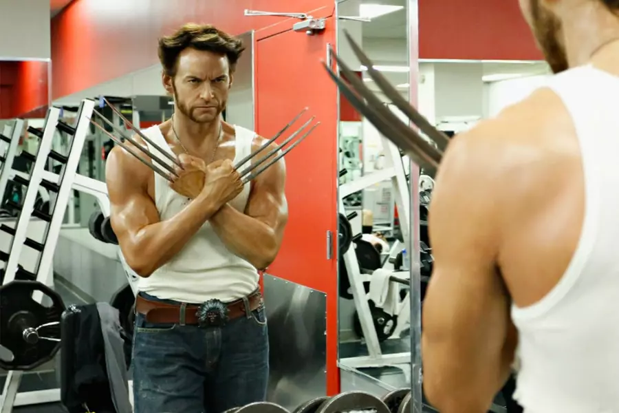 Wolverine az edzőteremben