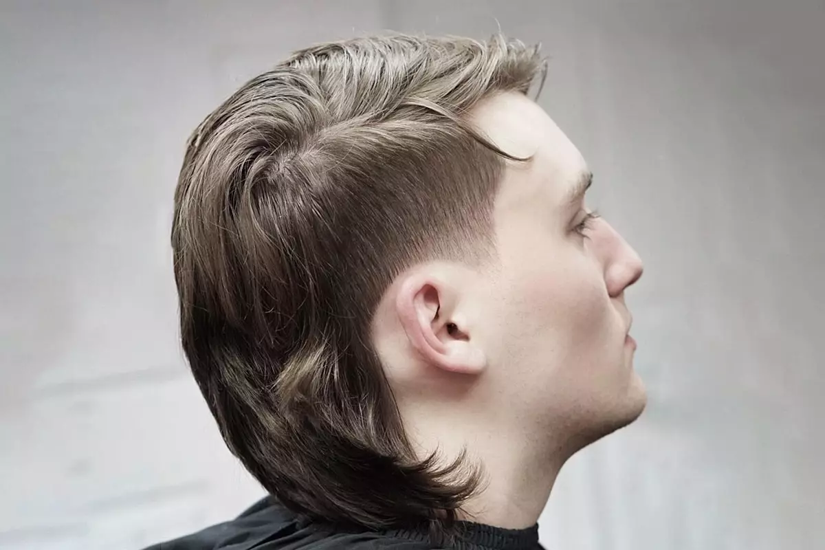 sidmullet frisyr för män