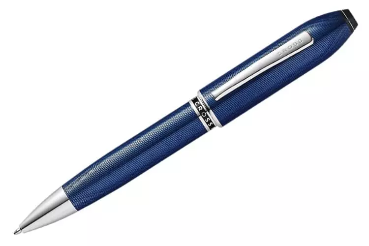 guía de regalos de navidad bolígrafo azul