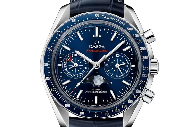 iwotshi ye-omega ye-speedmaster moonphase chronograph