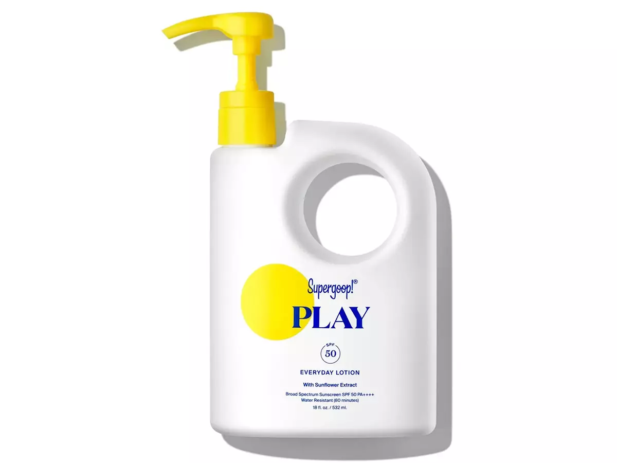 supergoop play dagelijkse lotion met zonnebloemextract