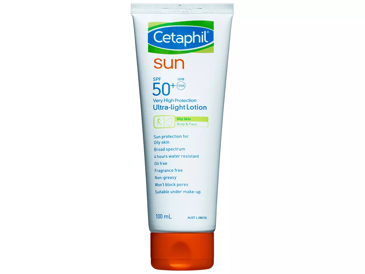 cetaphil sun ультра лёгкі ласьён