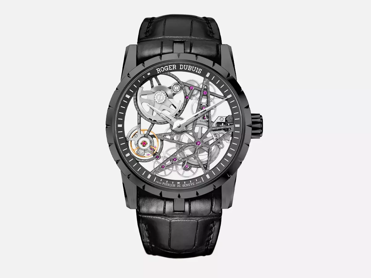 99 roger dubuis excalibur שחור dlc טיטניום