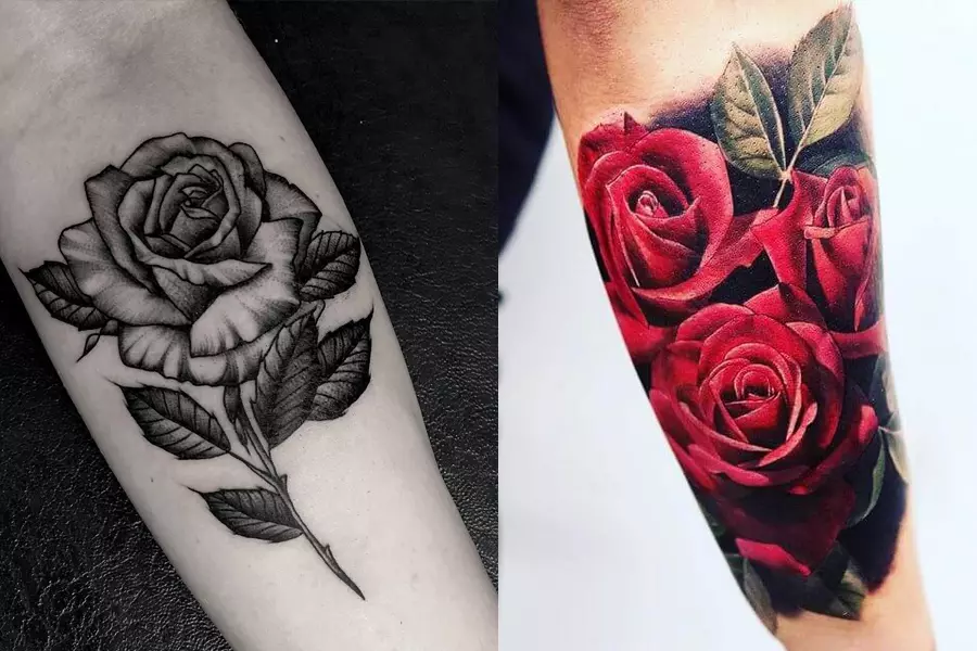 गुलाब टैटू