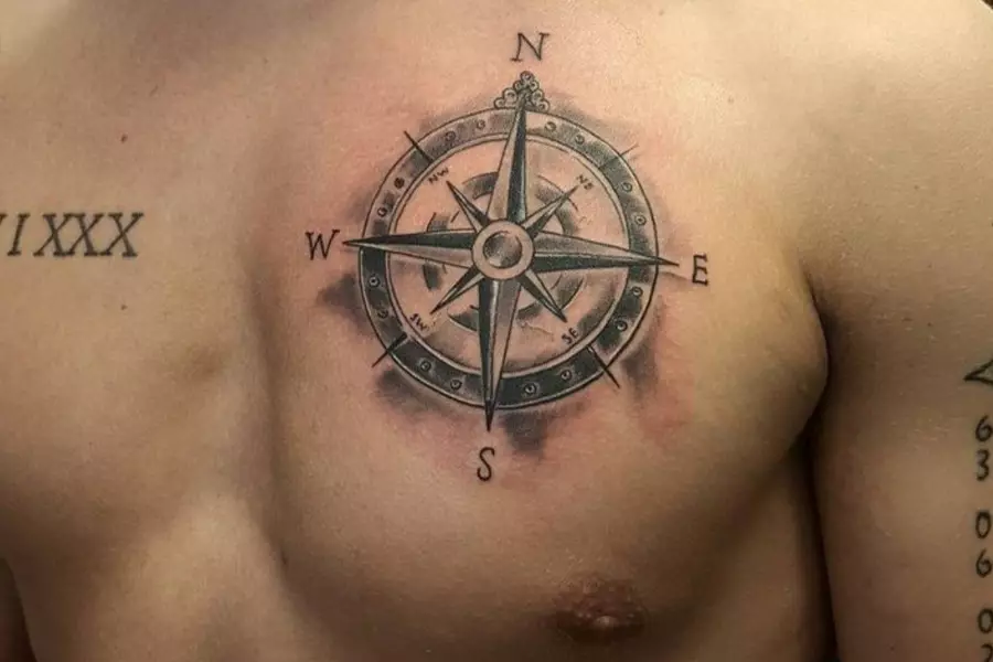 Kompas Tatuaż