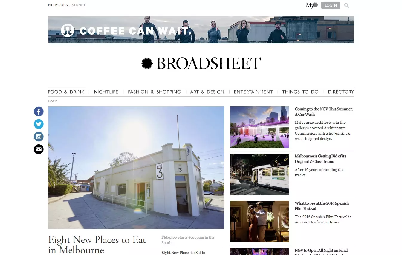 broadsheet Sidney