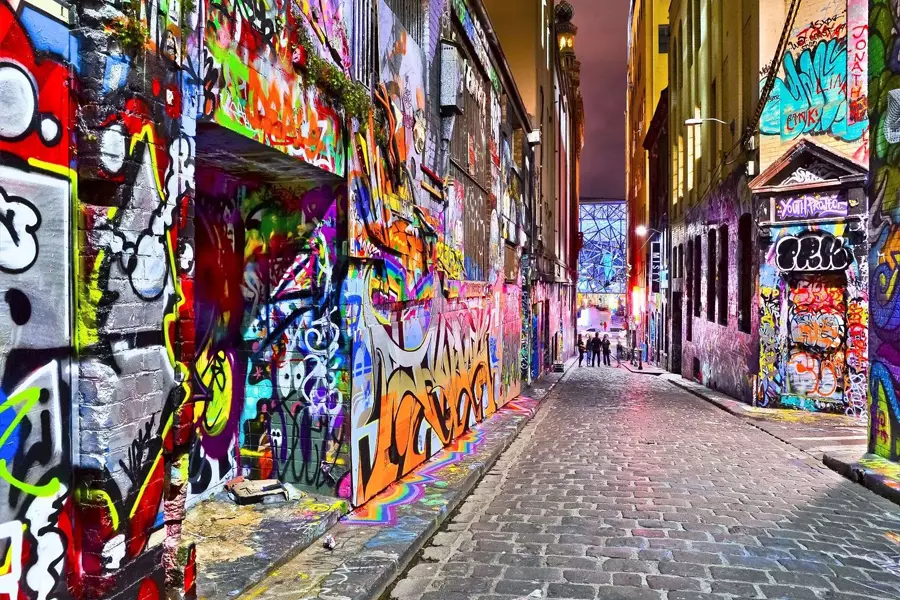 Hosier Lane 的街头艺术