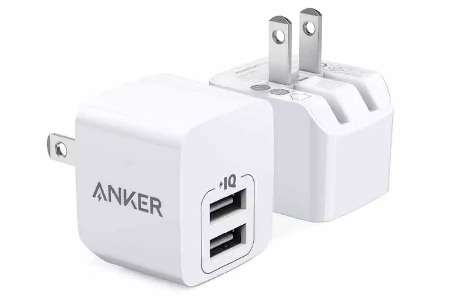 anker 2 port usb oplader