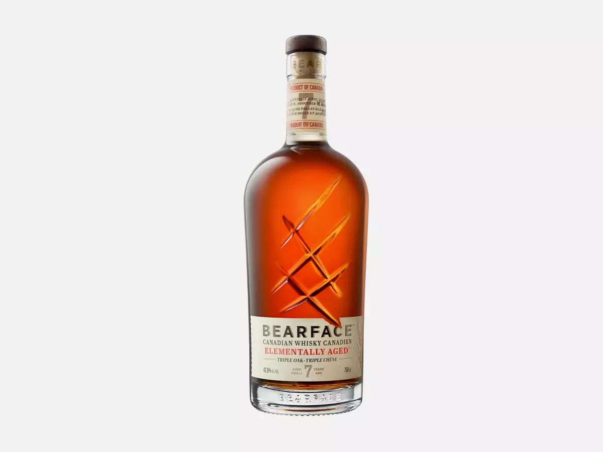 Bearface whisky elementárne zrejúca trojitý dub 7 rokov