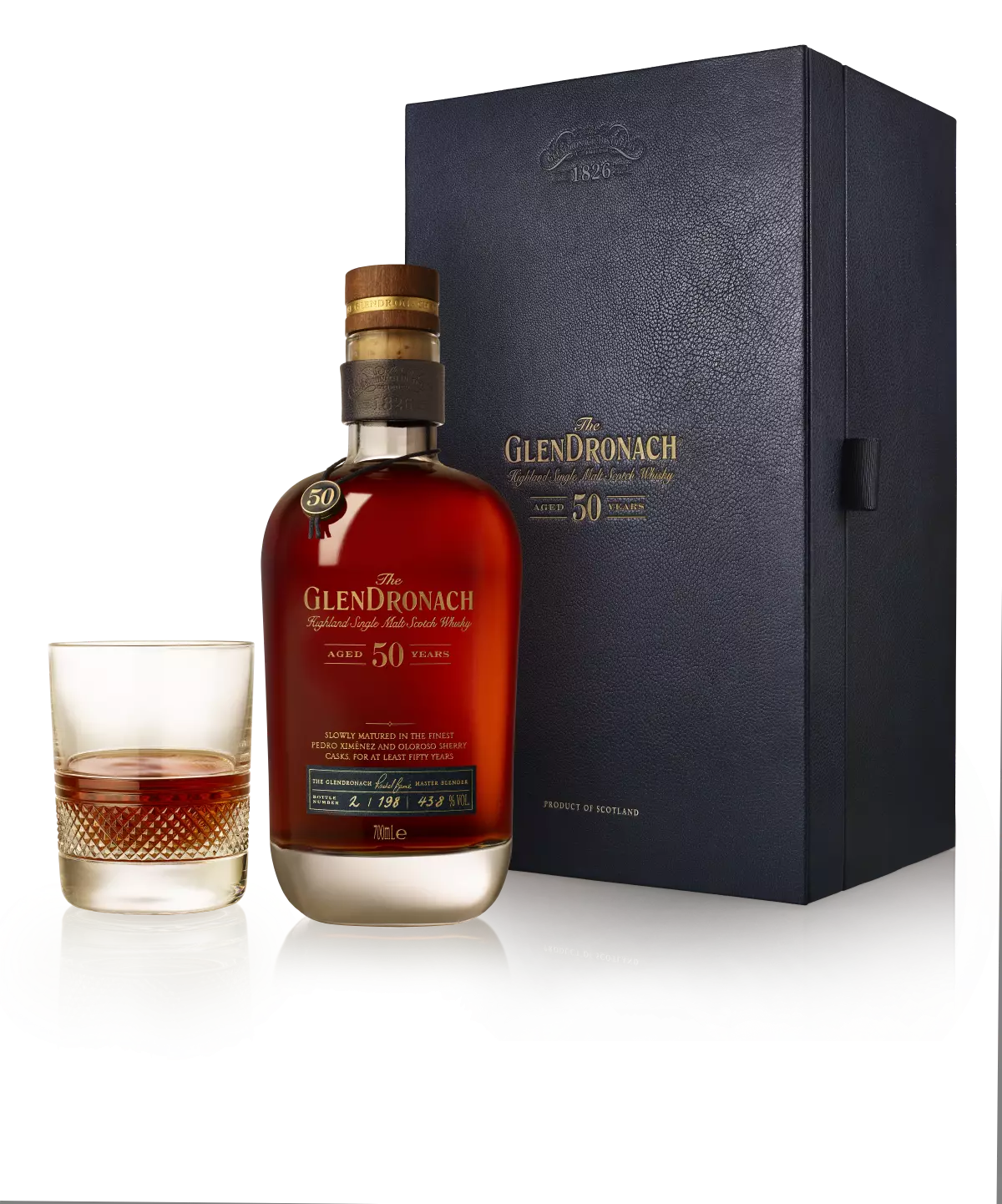 Гурӯҳи маҳсулоти Glendronach 50yo ҳеҷ замина нагирифтааст