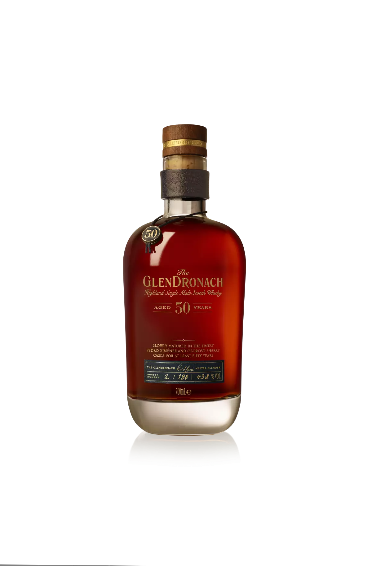 Шишето glendronach од 50 години немаше позадина