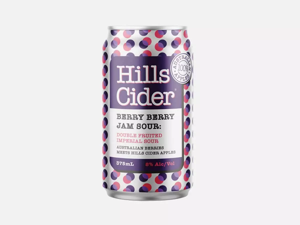 5 the hills cider company berry jam sour