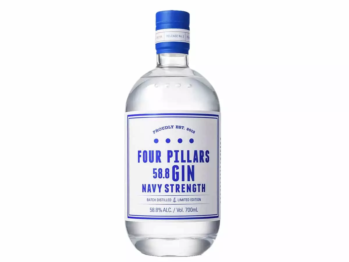 Beschten australesche Gin fir den Tonic vun Ären Dreem Véier Piliere Navy Kraaft australesche Gin