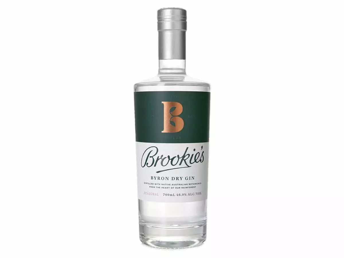 Beschte australesche Gin fir den Tonic vun Ären Dreem Brookies Byron Dry Australian Gin