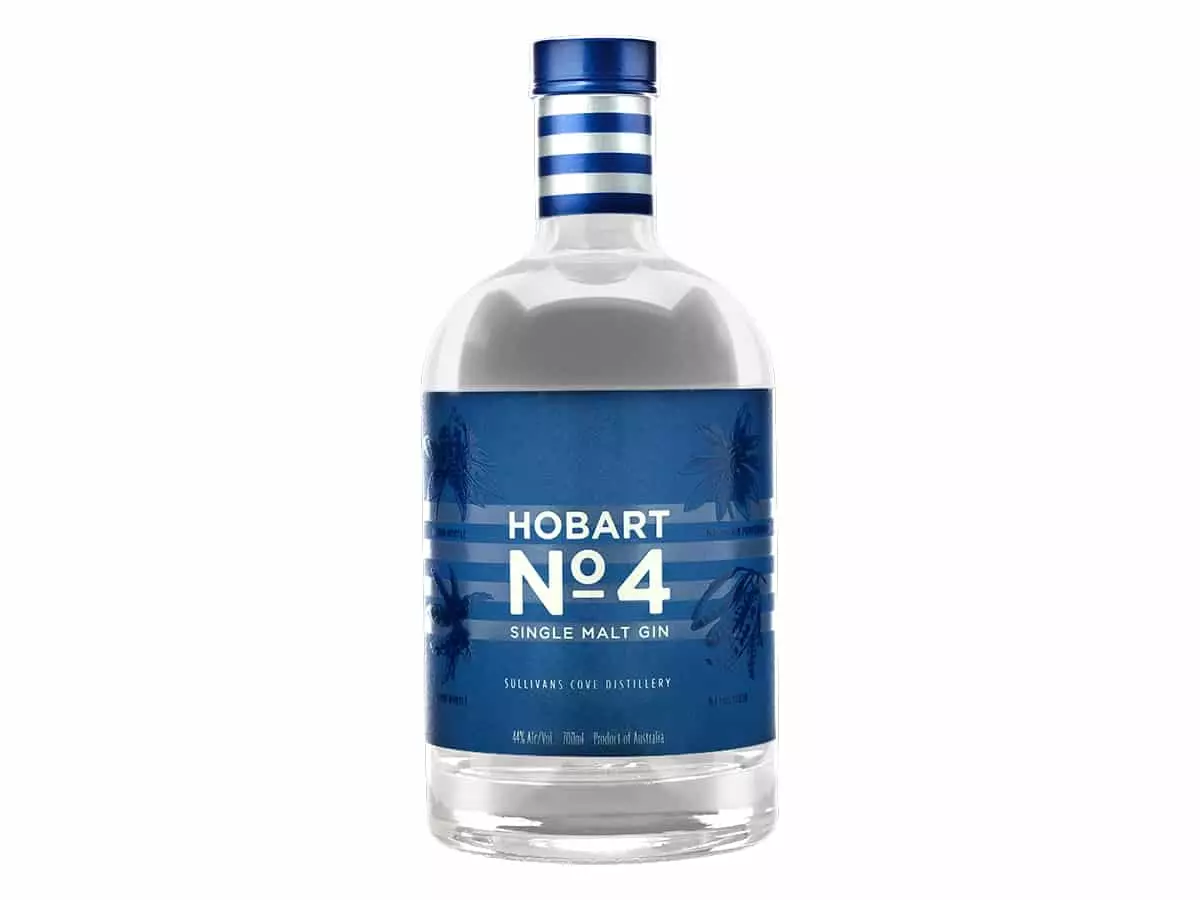 Beschten australesche Gin fir den Tonic vun Ären Dreem Hobart No 4 Single Malt