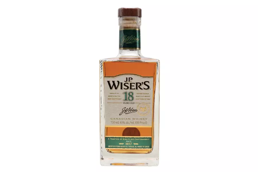 Иң яхшы Канада вискилары - JP Wiser 18 яшь