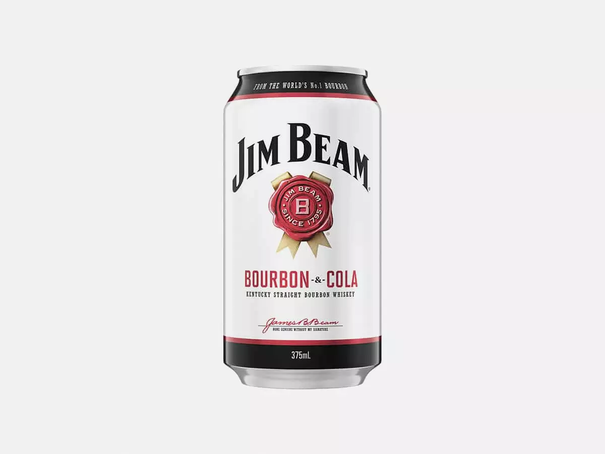 3 ජිම් බීම් සුදු ලේබලය Bourbon cola