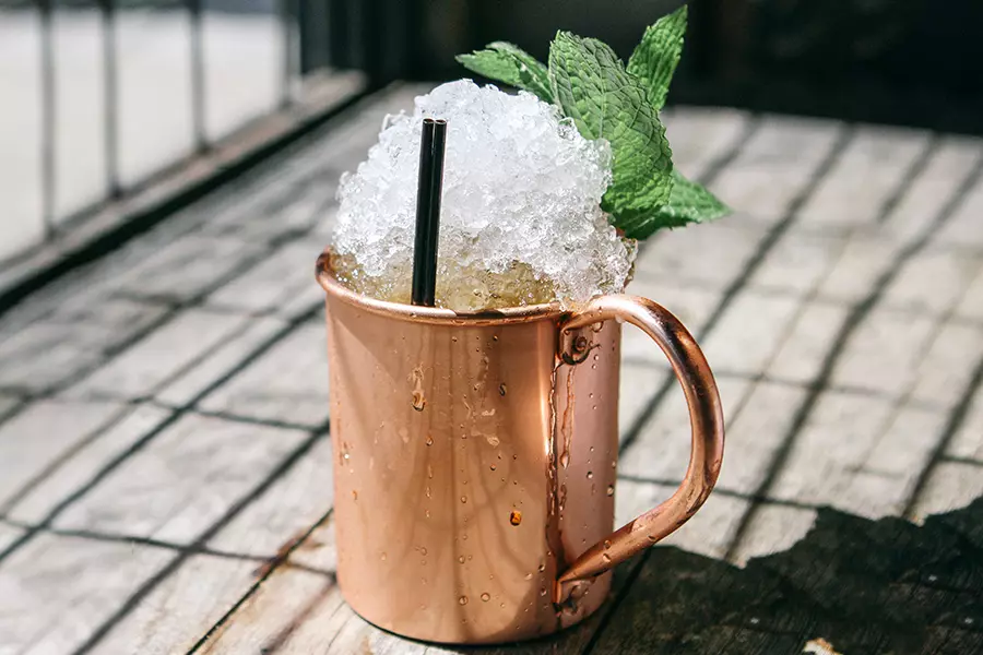 Moscow Mule katiluak x 2 Gabonetako oparien gida Boozehound