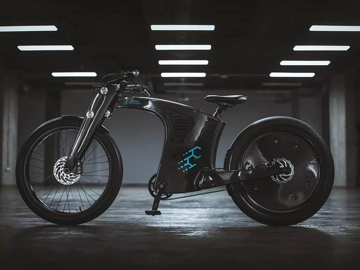 CrownCruiser Coj Carbon Fiber eBike Crown