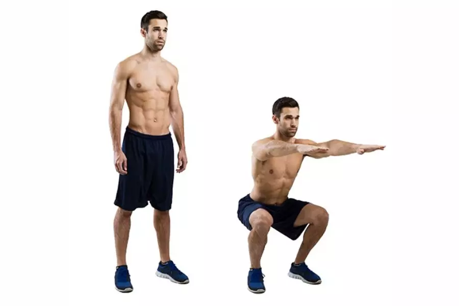 ຄຸກ Workout - squats