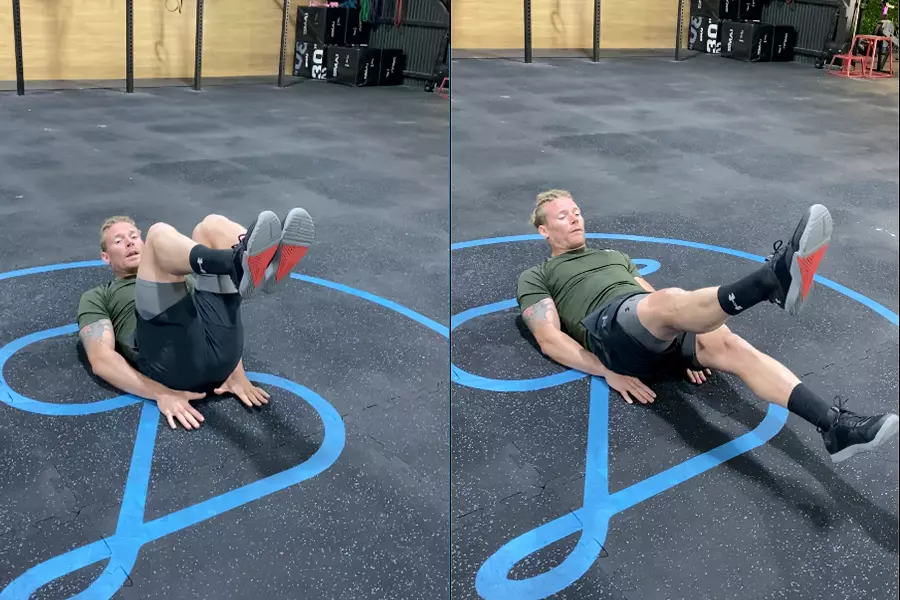 James Newbury workout an-trano - Hollow Body Flutter kicks