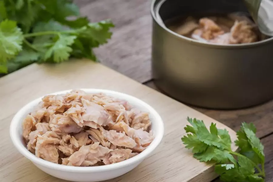 Els millors aperitius saludables per a la pèrdua de pes: tonyina en conserva