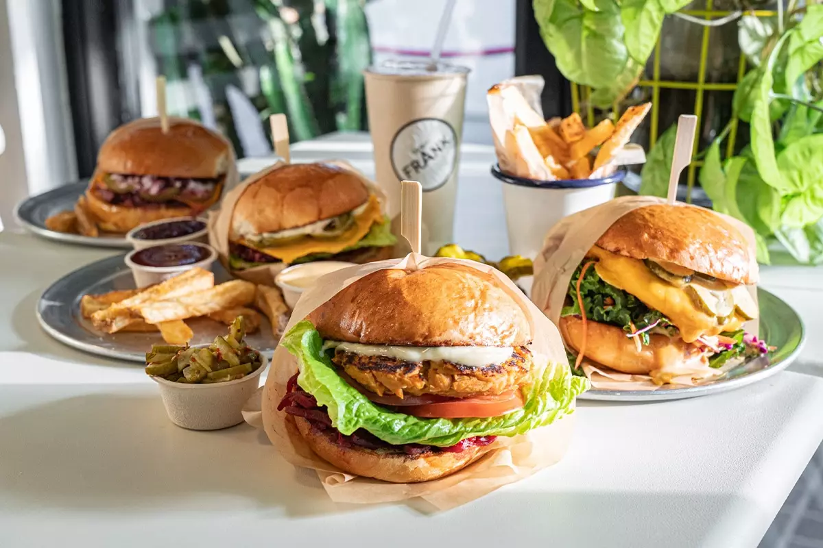 Burger frank camden vegan menu