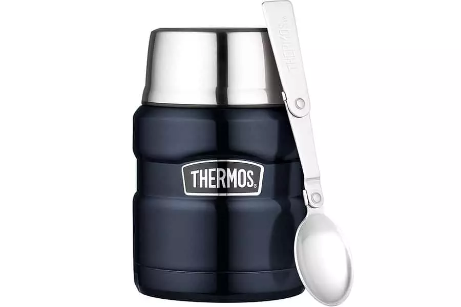 Thermos STAINLESS King Vakuum isoléiert Liewensmëttel Jar