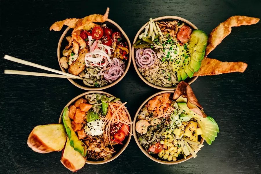 Quatre Poke Bowls