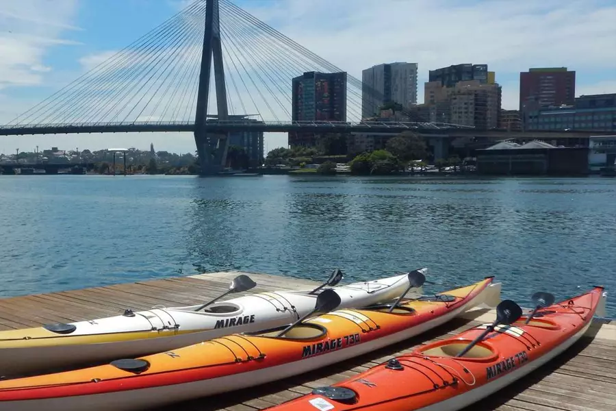 Kayak pou Goat Island