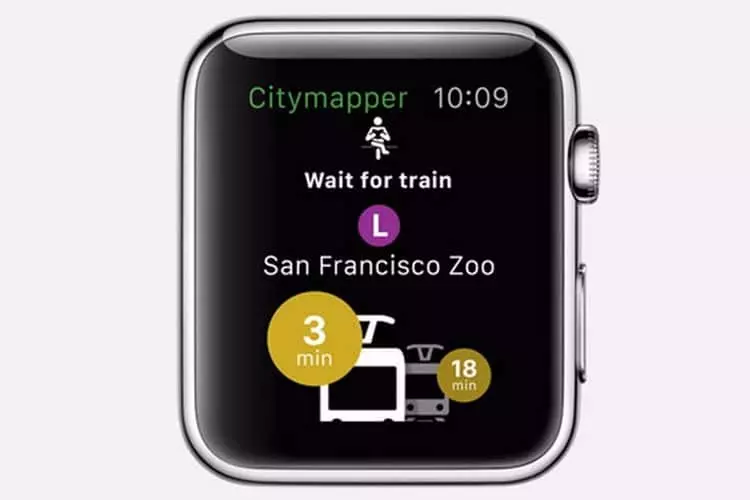 aplikacija apple watch citymapper