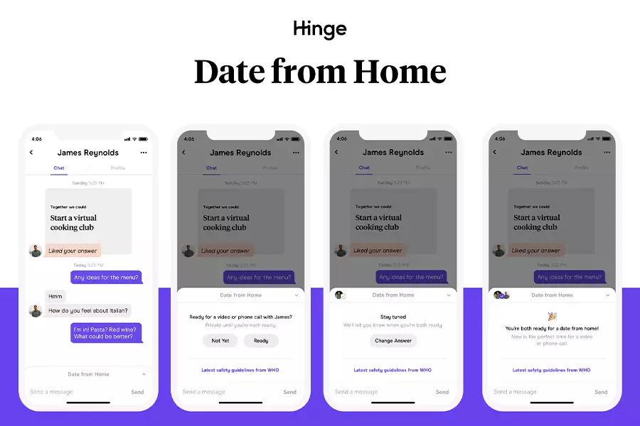 Hinge Date from Home