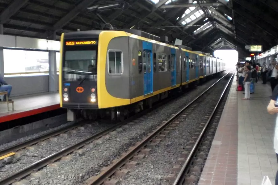 Manila metro ferrovija subway