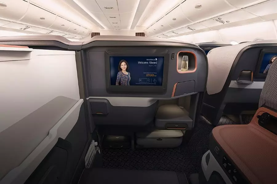 singapore airlines a380 business class flygunderhållning