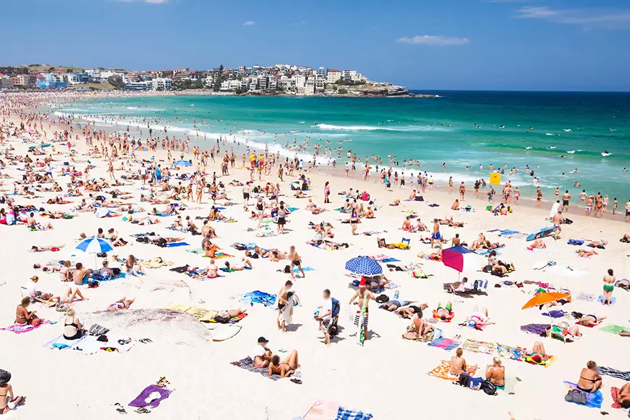 Bêste strannen yn Sydney Bondi