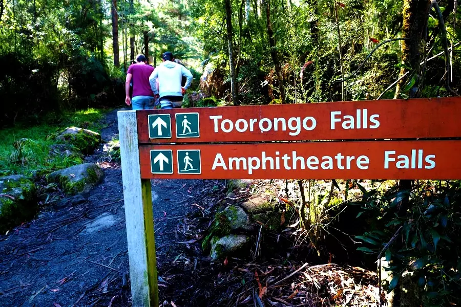 Sendero para caminar Noojee - Cataratas de Toorongo