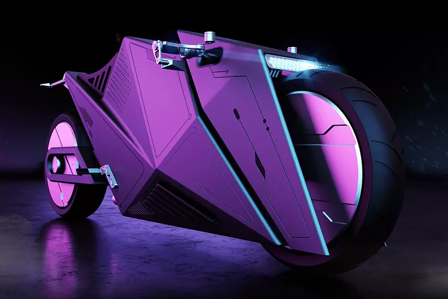 Rower z widokiem z boku Hyper Cyber Concept