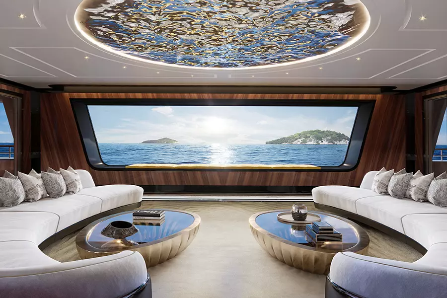 Tfotiadis Design 95m Ultra2 Super Yacht atpūtas telpa