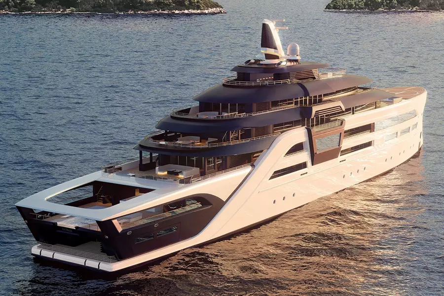 Desain Tfotiadis 95m Ultra2 Super Yacht