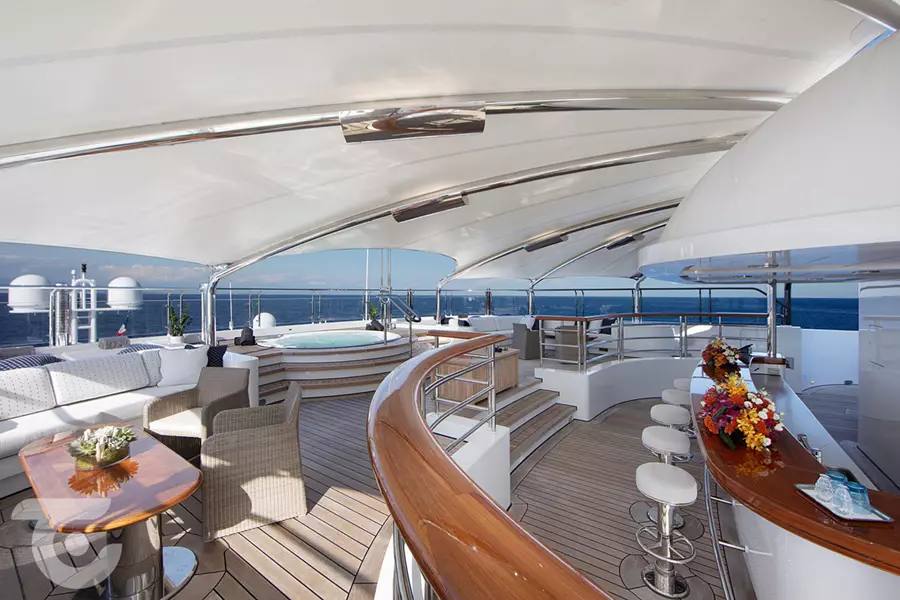 lounge in Octopus Superyacht