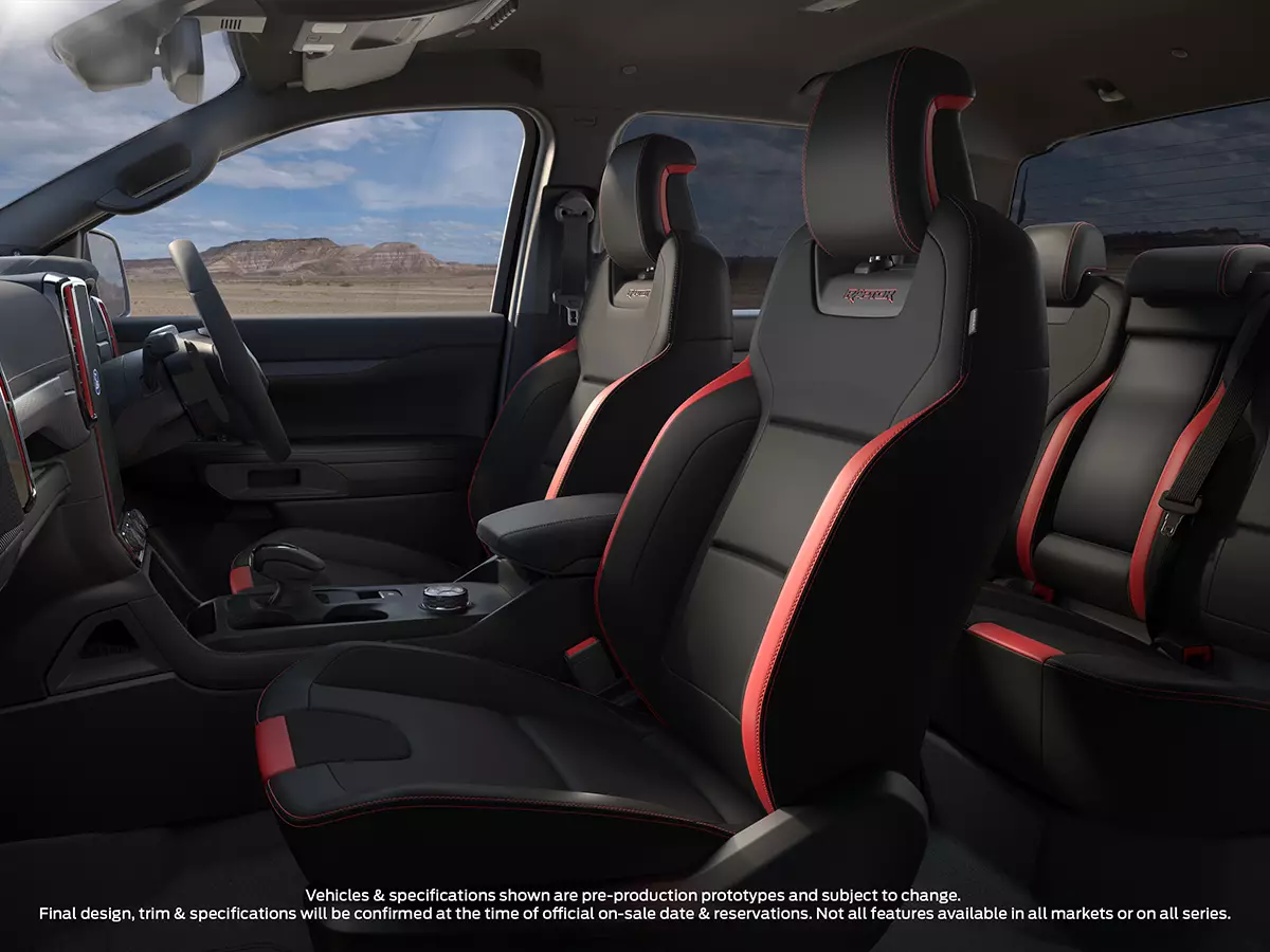 Interior Ford Ranger Raptor 2022