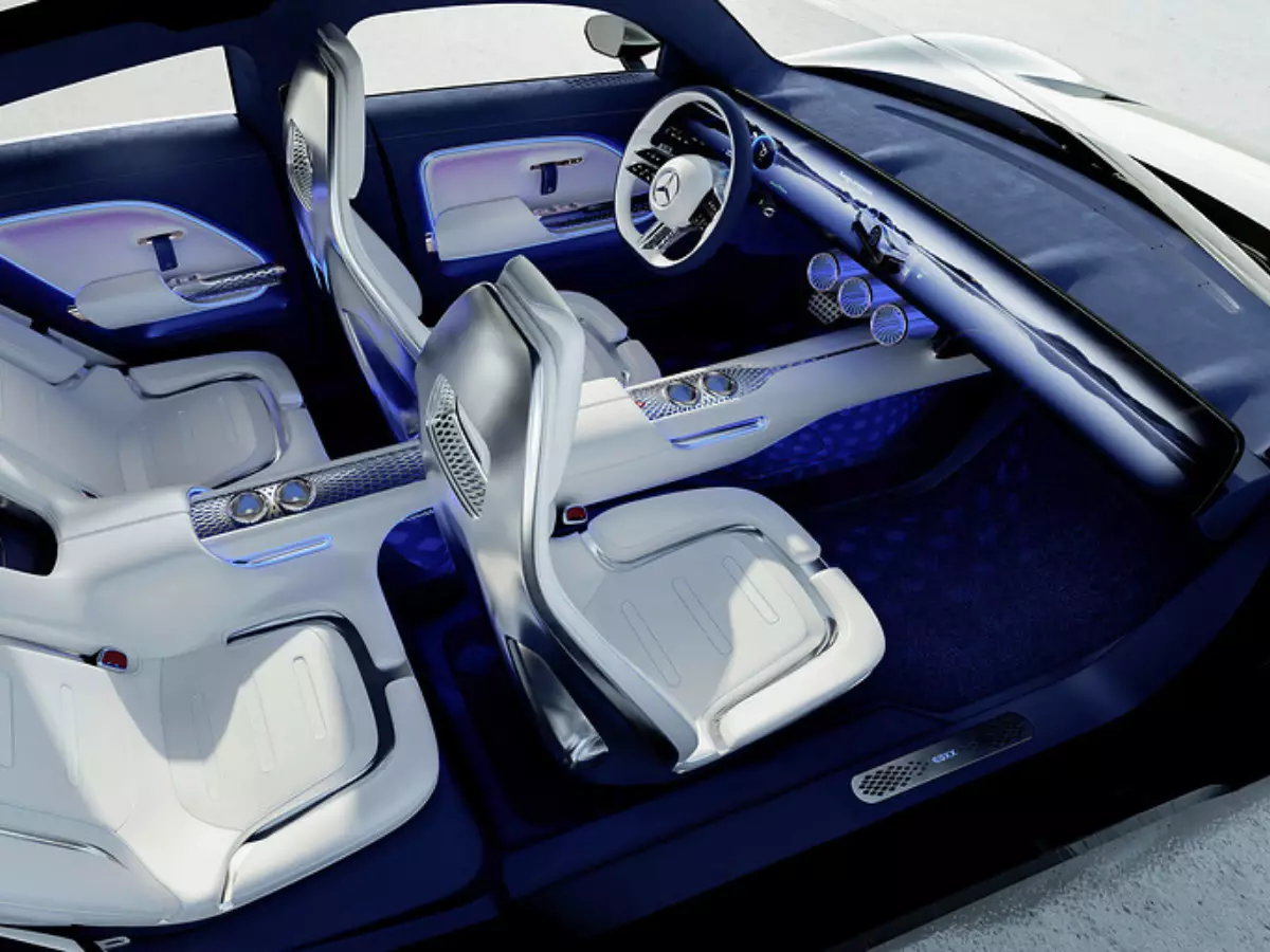 Interior nga konsepto sa Mercedes eqxx