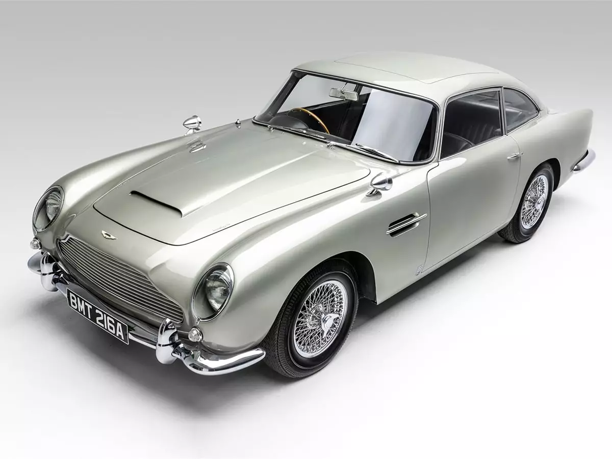 James bond car collection aston martin db5 over view front