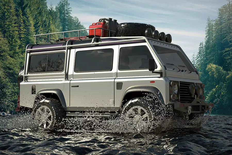 Land Rover Defender furgona priekšpuse