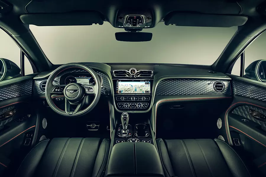 Bentley Bentayga SUV dashboard iyo isteerinka